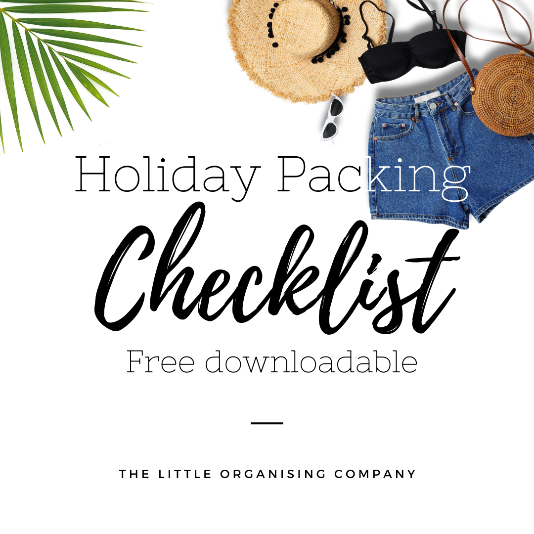 Summer Packing Checklist - The Little Organising Company